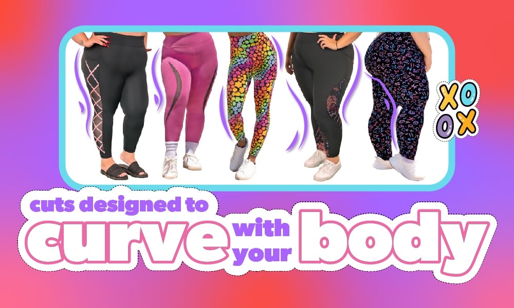 Leggings designed to curve to your body